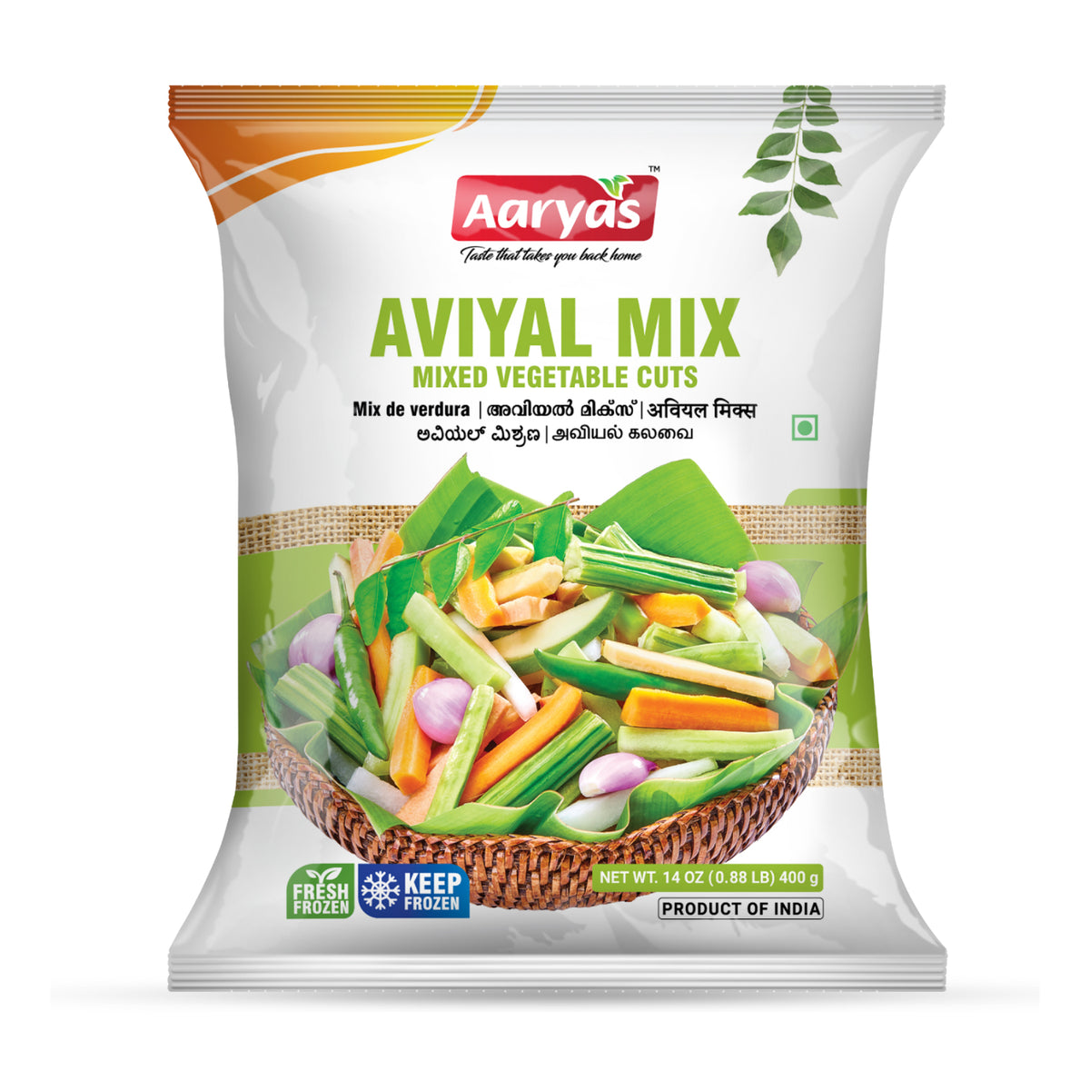 Aaryas Foods Frozen Aviyal Mix 400g | BigTrolley