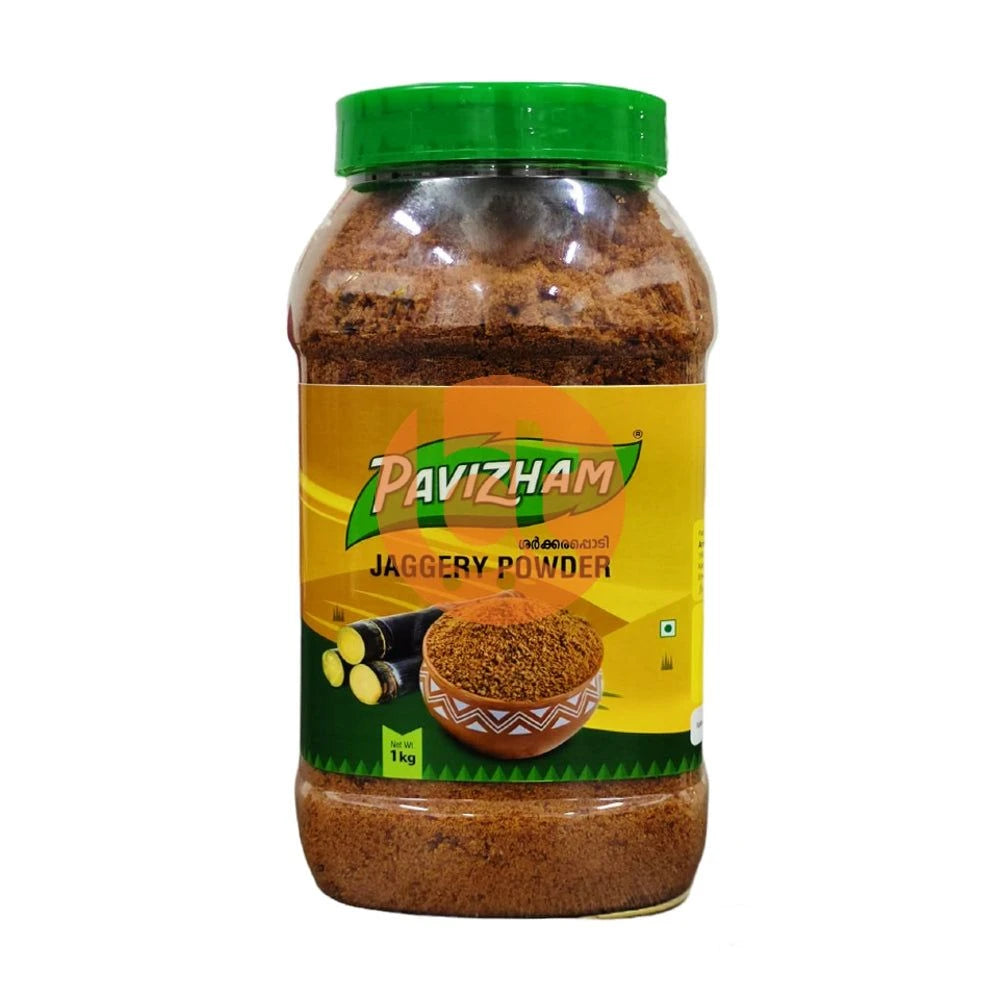 Pavizham Jaggery Powder Dark (Jar) 1Kg | BigTrolley
