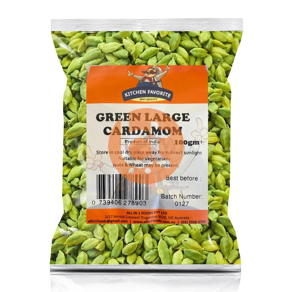 Kitchen Favorite Large Green Cardamom 100g | BigTrolley