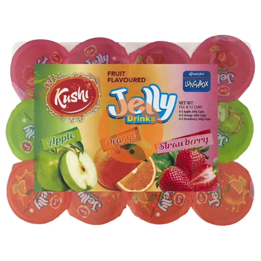 Kushi Jelly Cup Drinks 75g x 12 Pack | BigTrolley