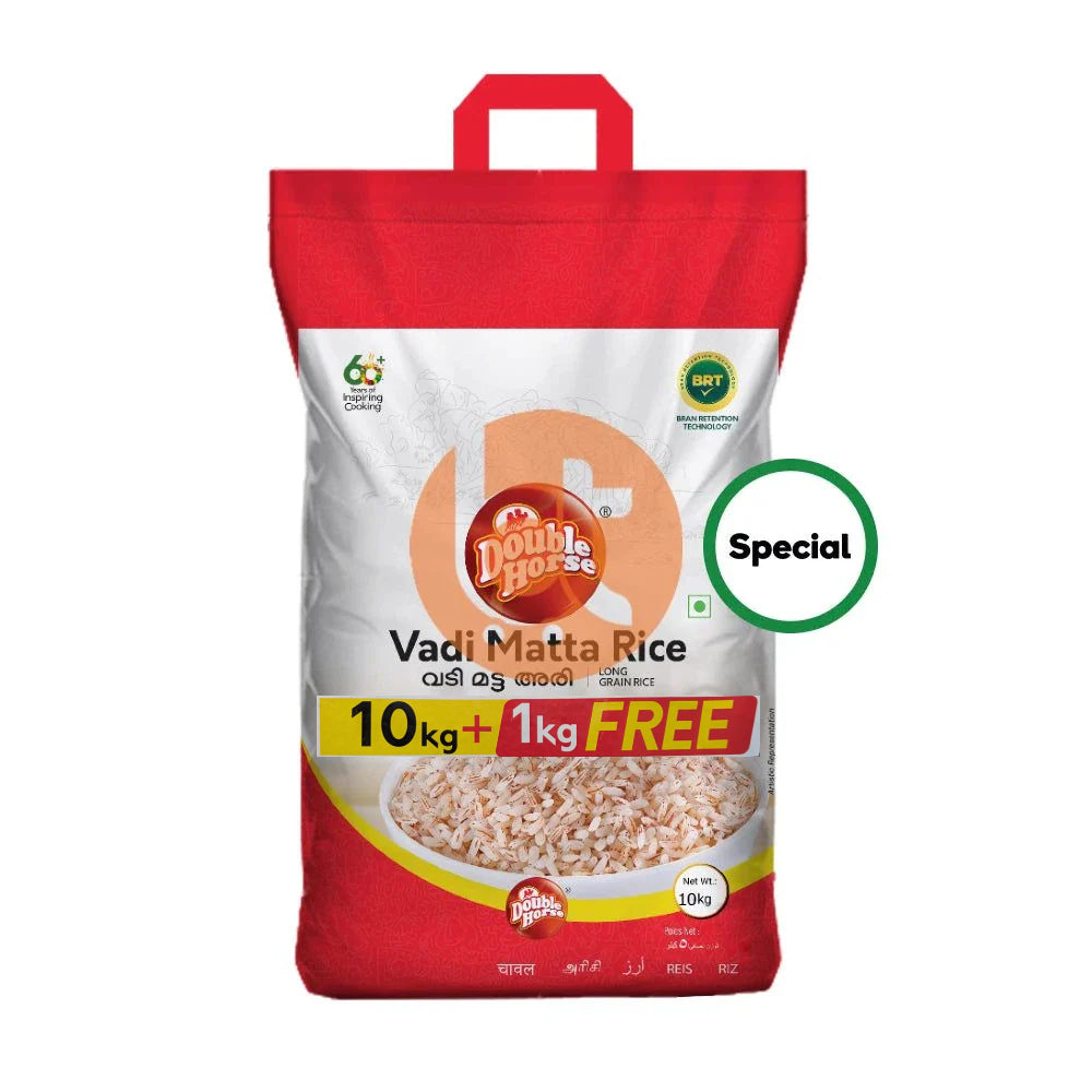 Double Horse Palakadan Matta Rice 10Kg | BigTrolley