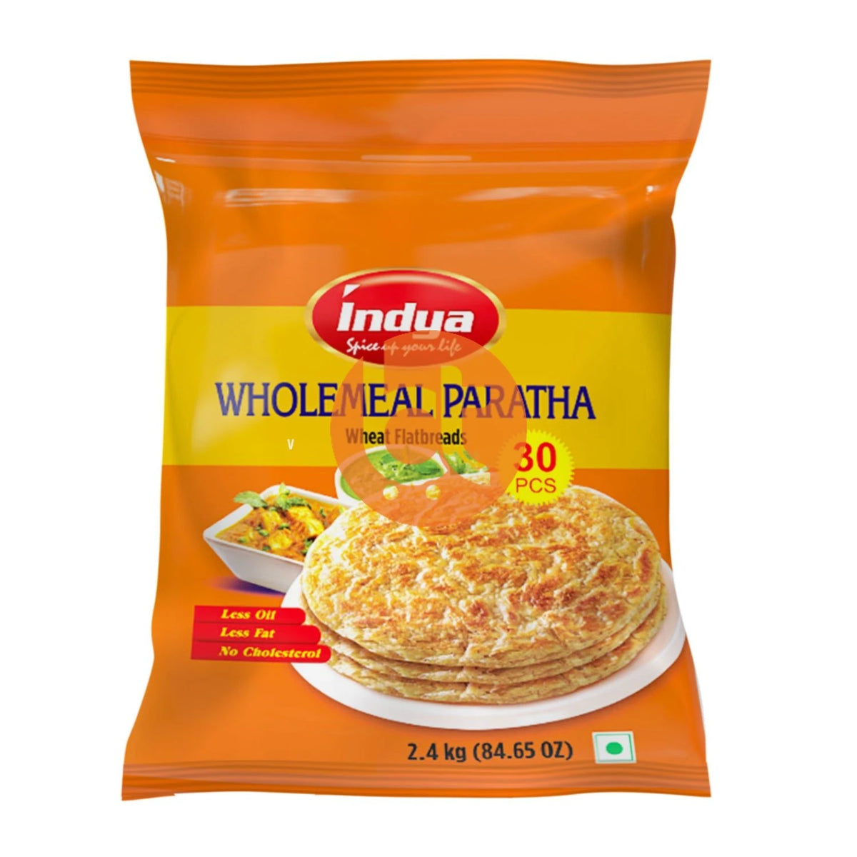 Indya Foods Wholemeal Roti Paratha 2.4Kg 30pcs | BigTrolley